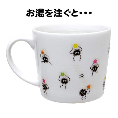 Studio Ghibli via Bluefin Benelic Spirited Away Mysterious Color Changing Teacup Mug with No Face and Soots White, Approx. 3"