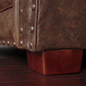 American Furniture Classics Model Buckskin sofa, Pinto Brown