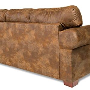 American Furniture Classics Model Buckskin sofa, Pinto Brown