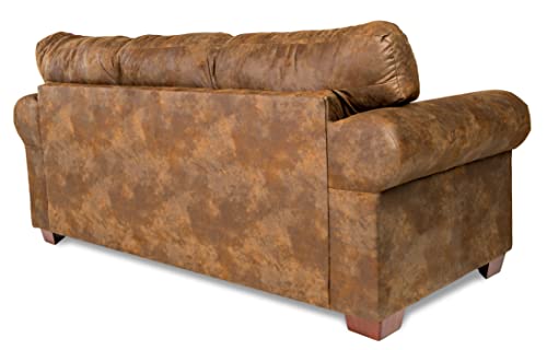 American Furniture Classics Model Buckskin sofa, Pinto Brown