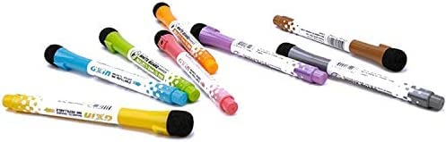 YES4QUALITY Magnetic Dry Erase Markers with Eraser Cap - 8 Pack, Fine Tip, Low Odor - White Board Markers Perfect for Dry Erase Whiteboards in the Office, Classroom or at Home