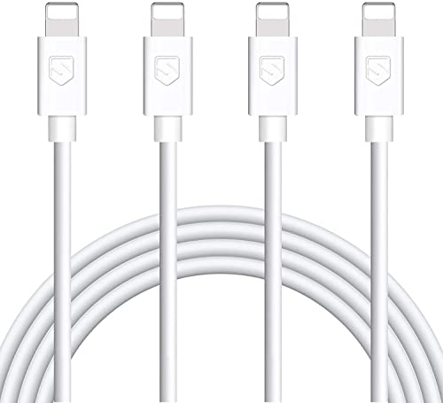 iPhone Charger, 4Pack 6FT Lightning to USB Charging Cable Cord Compatible with iPhone 13 12 11 Pro 11 XS MAX XR X 8 8Plus 7 7Plus 6 6Plus 6S 6SPlus 5 5S SE (S-06WH) 