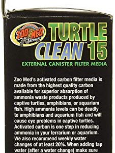 Zoo Med 6 Pack of Turtle Clean 15 Activated Carbon Inserts for All TurtleClean External Canister Aquarium Filters