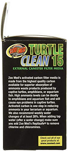 Zoo Med 6 Pack of Turtle Clean 15 Activated Carbon Inserts for All TurtleClean External Canister Aquarium Filters