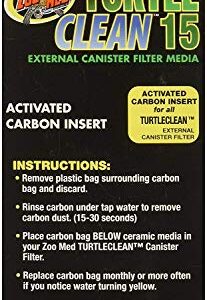 Zoo Med 6 Pack of Turtle Clean 15 Activated Carbon Inserts for All TurtleClean External Canister Aquarium Filters