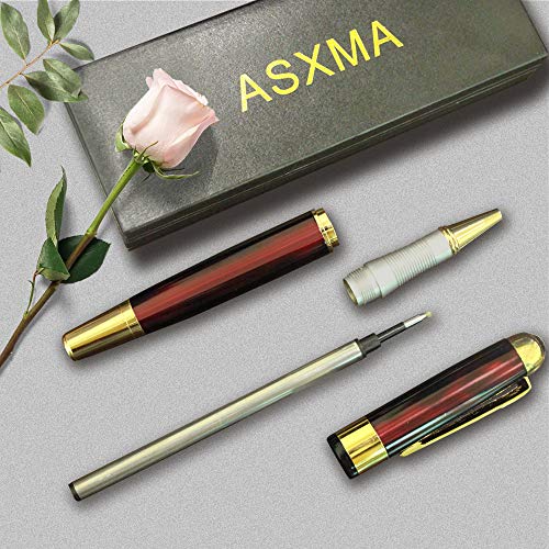 Set Fancy Ballpoint Pen Extra 0.7 mm Pen Core with Black Ink for Pendant Signature and Writing,Come with Nice Gift Box for Colleagues, Friends, Business Gift,Office Supplies