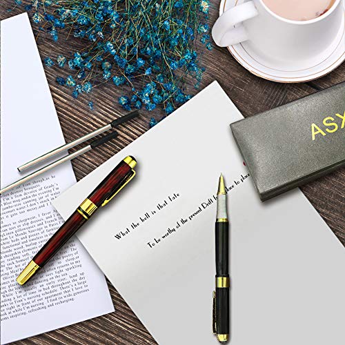 Set Fancy Ballpoint Pen Extra 0.7 mm Pen Core with Black Ink for Pendant Signature and Writing,Come with Nice Gift Box for Colleagues, Friends, Business Gift,Office Supplies