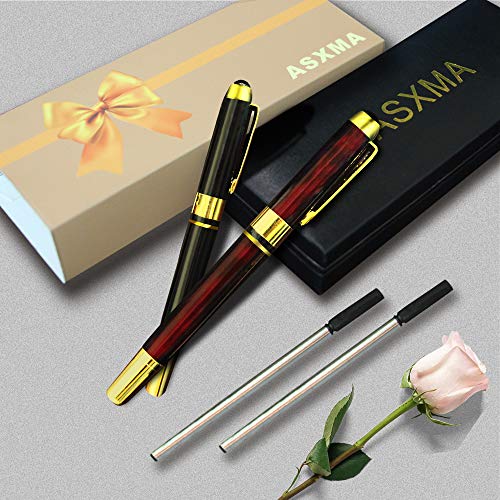 Set Fancy Ballpoint Pen Extra 0.7 mm Pen Core with Black Ink for Pendant Signature and Writing,Come with Nice Gift Box for Colleagues, Friends, Business Gift,Office Supplies