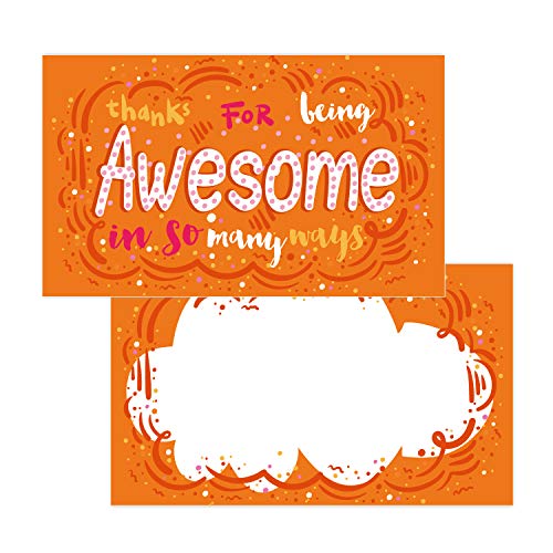 50 You are Awesome Cards -Thank You Appreciation Gifts Cards - You are Awesome Recognition, Encouragement and Kindness Notes for Employees, Teachers, Staff, Graduation, Friends, Family, Co-Workers.