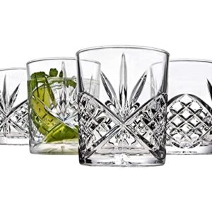 Godinger Old Fashioned Whiskey Glasses, Shatterproof and Reusable Acrylic - Dublin Collection, Set of 4