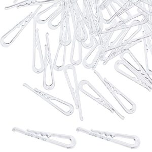 ph pandahall 2000pcs plastic alligator clips 1.5 inch clear teeth clips fabric clips mini alligator clips transparent clothes clips for fabric folding shirts ties pants dress