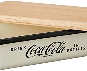 TableCraft's Coca-Cola Enamel Butter Dish with Lid 6.5 x 3 x 2.25", White