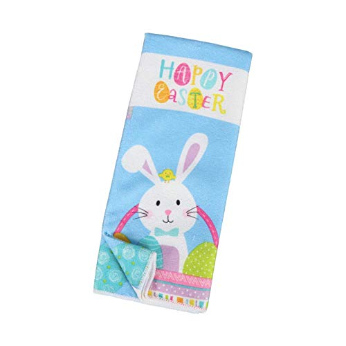 Easter Dish Towels Set of 2 | Easter Towels | Spring Kitchen Towels | Easter Hand Towels for Bathroom | Easter Hand Towels | Easter Kitchen Towel set | Bunny Decorative Towels Kitchen | Happy Easter