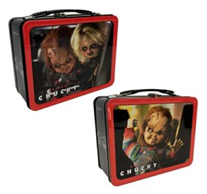 factory entertainment bride of chucky tin tote, multicolor, 6"