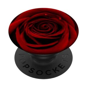 red rose floral flower popsockets standard popgrip