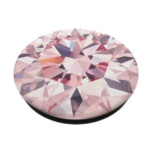 Rose Gold Diamond Print Bling Shapes Design PopSockets PopGrip: Swappable Grip for Phones & Tablets PopSockets Standard PopGrip