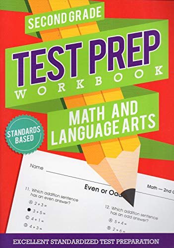 Second Grade Math & Language Arts Test Prep Workbook (Aligned with Common Core Standards) -v3