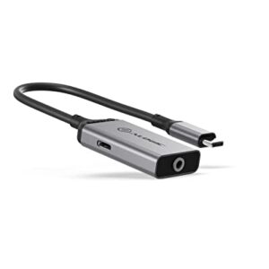 ALOGIC 2-in-1 USB-C Audio and Charging Adapter,USB-C to 3.5mm Audio Jack & USB-C Charging Port,PD Fast Charging,Ultra-Built Quality,Compatible with USB-C iPad/Tablets, Smartphones, laptops and More.