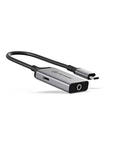 ALOGIC 2-in-1 USB-C Audio and Charging Adapter,USB-C to 3.5mm Audio Jack & USB-C Charging Port,PD Fast Charging,Ultra-Built Quality,Compatible with USB-C iPad/Tablets, Smartphones, laptops and More.