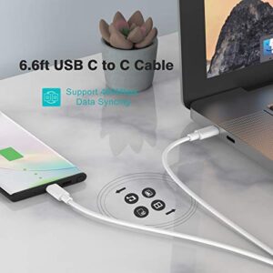 SZPOWER 61W USB C Charger Power Adapter for MacBook Pro 13, 14, 15, 16 inch 2022, 2020, 2019, 2018, New MacBook Air 13 inch, Thunderbolt 3 Laptop Power Supply Type C, LED,6.6ft USB-C to C Cable