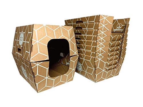 Cats Desire Disposable Litter Boxes 10 Trays-8.5 inches Tall Each Tray