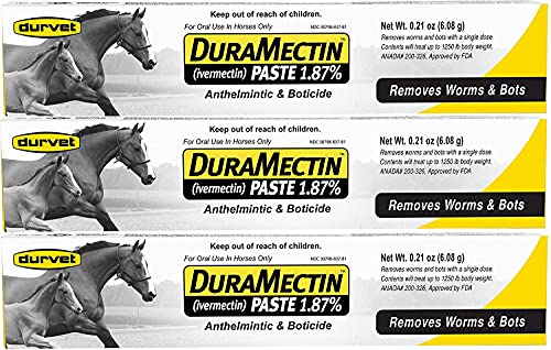 Duramectin Ivermectin Paste 1.87% for Horses, 0.21 oz (Thrее Рack)