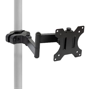 mount-it! universal vesa pole mount with articulating arm | full motion tv pole mount bracket | vesa 75 100 | fits tvs or monitors up to 32 inches (mi-391)