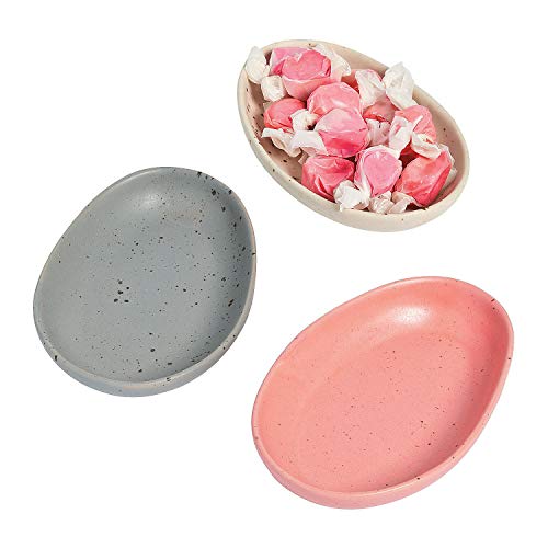 Fun Express Easter Egg Candy Dishes (3 ceramic) Home Decor