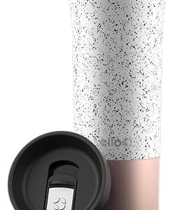 Ello Miri Vacuum Insulated Stainless Steel Travel Coffee Mug - Travel Tea Mug, 16 oz, Speckle Rosegold