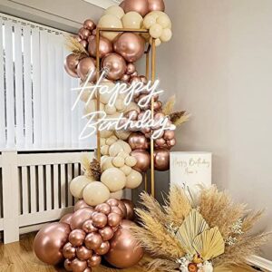 Metallic Rose Gold Balloons, 86pcs 18/12/10/5 Inch Different Sizes Metallic Rose Gold Balloon Garland Arch kit for Wedding Valentines Baby Shower Birthday Christmas Party Decorations (Rose Gold)