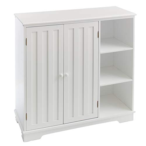 Beadboard Buffet Cabinet - Sideboard with Storage - White