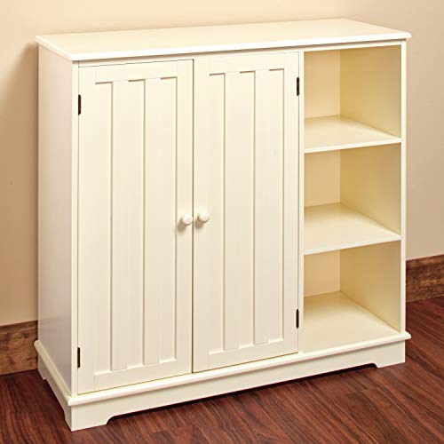 Beadboard Buffet Cabinet - Sideboard with Storage - White