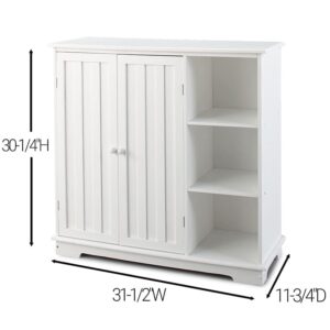 Beadboard Buffet Cabinet - Sideboard with Storage - White