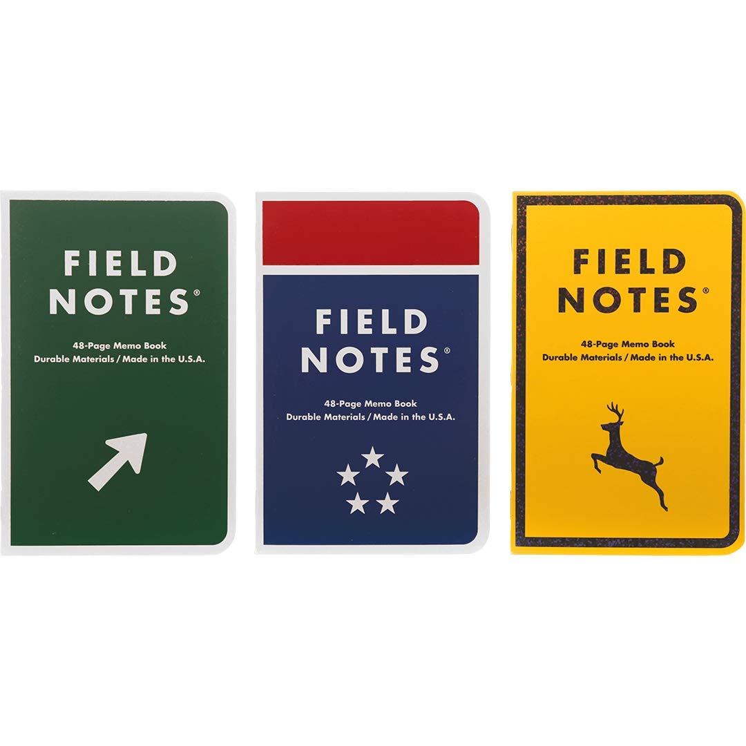 Field Notes: Mile Marker - 3 Pack - Dot-Graph Memo Books, 3.5 x 5.5 Inch