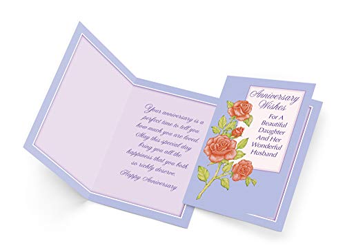 Prime Greetings Anniversary Greeting Card For Daughter and Husband (Son-in-Law).