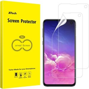 jetech screen protector for samsung galaxy s10e, tpu ultra hd film, case friendly, 2-pack