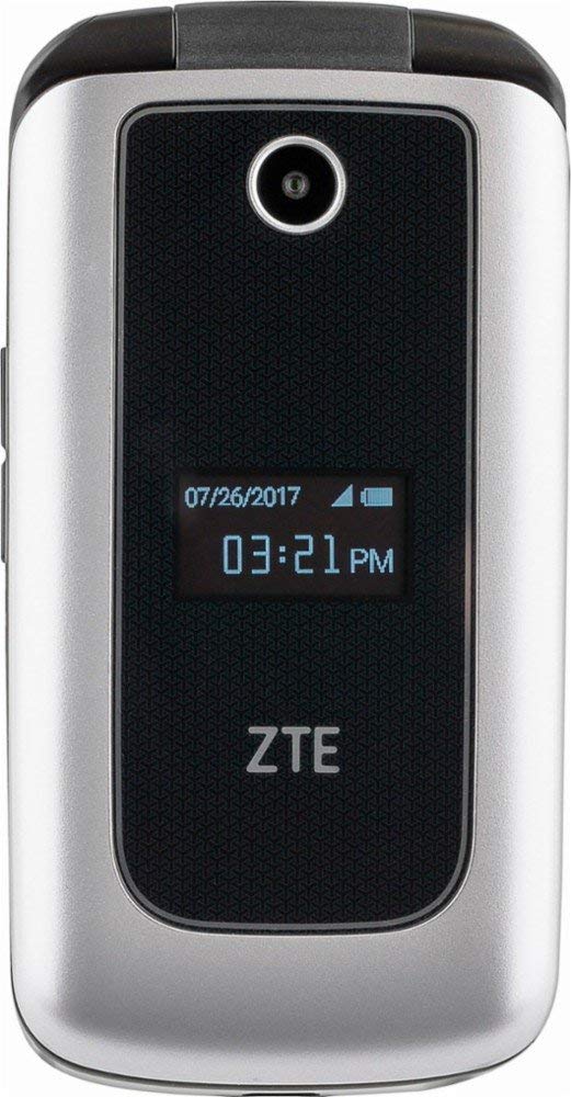 ZTE Cymbal 4G Prepaid Cell Phone (Z233VPP) Silver - 4GB, Verizon - (Renewed)