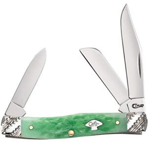 case cutlery 53252 lockback emerald bone