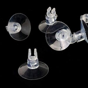 SLSON 30 Pack Aquarium Suction Cup Clips Airline Tube Holders Clamps Fish Tank Hose Holder Clips for Air Line Tubing 3/16