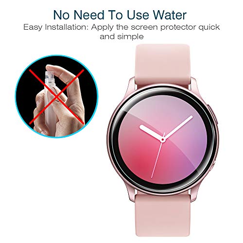 LK 6 Pack Samsung Galaxy Watch 5 40mm / Galaxy Watch 4 40mm / Galaxy Watch Active 2 40mm, [UPGRADE] Max Coverage, HD Clear Soft film, Smart Watch film for Galaxy Watch 40mm, Anti-Scratch Self-Healing