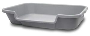 bunny go here rabbit litter box by ne14pets misty gray color usa made! see size dimensions drawing prior to ordering