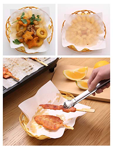 Oil-Absorbing Paper For Fried Food and Tempura,Extra Thick,50 Sheet Pack,19.7cm x 21.8cm