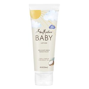 sheamoisture baby lotion for baby skin 100% virgin coconut oil, clear skin moisturizer 8 oz