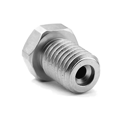 Micro-Swiss Plated A2 Tool Steel Wear Resistant Nozzle for Dremel Digilab 3D45 3D Printer Idea Builder 3D Printer (.6mm)