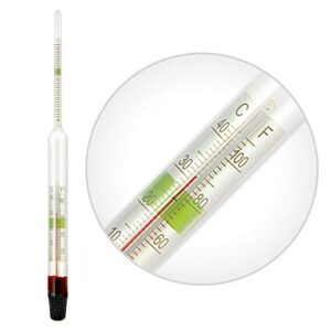 fish tank aquarium glass float hydrometer w/ thermometer salt water marine 20 cm