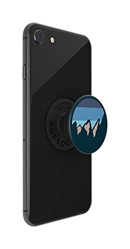 PopSockets: PopGrip Expanding Stand and Grip with a Swappable Top for Phones & Tablets - Peaks Blue