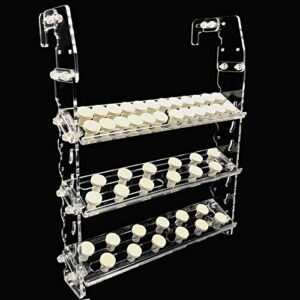 reefing art vertical frag rack holds up to 84 coral frag plugs hang on back (large)