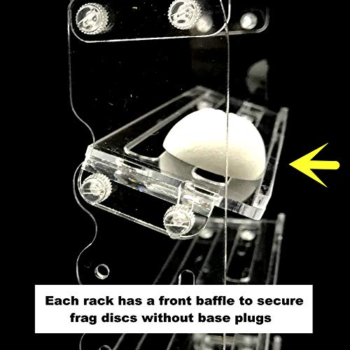 Reefing Art Vertical Frag Rack Holds up to 84 Coral frag Plugs Hang on Back (Large)