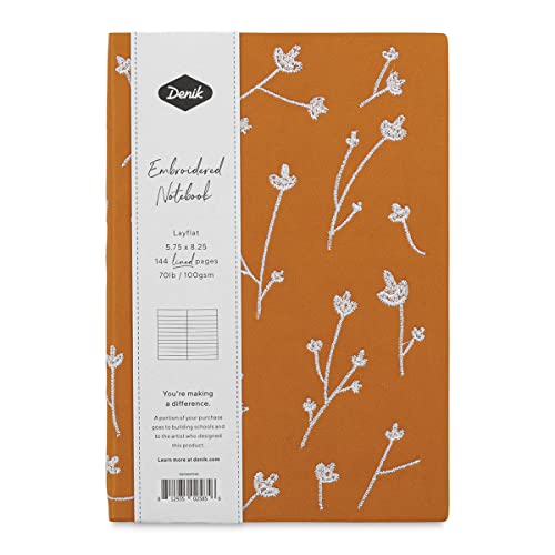 DENIK, Softcover Layflat Journal, 5.25" x 8.25" Writing Notebook with 144 Lined Pages - Samantha