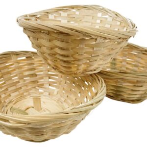 Bonka Bird Toys 3142 Pk3 Small Bamboo Basket Nests